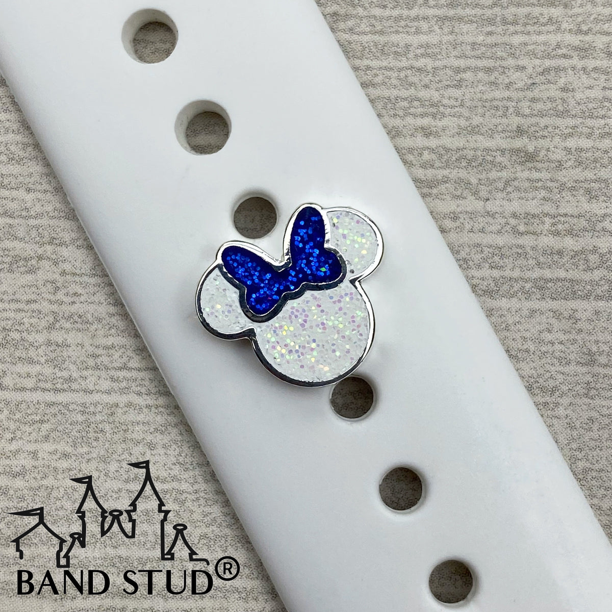 Band Stud® - Magical Miss - Sapphire and White – Mouse on Main Street®